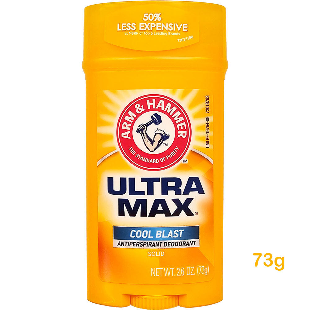 Arm & Hammer Ultra Max Cool Blast Solid Antiperspirant Deodorant 73g E ...