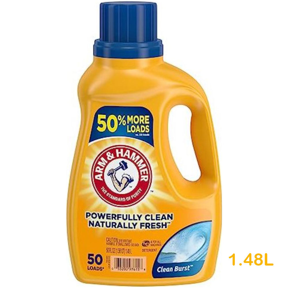 Arm & Hammer Arm & Hammer Liquid Laundry Detergent Clean Burst 1.48L ...