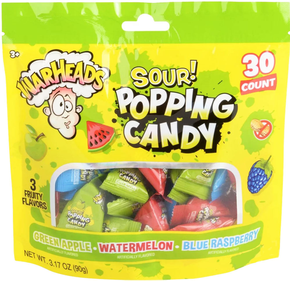 Warheads Sour Popping Candy Assorted 90g / 3.17oz EXP: 03/25 — HOME EXPRESS