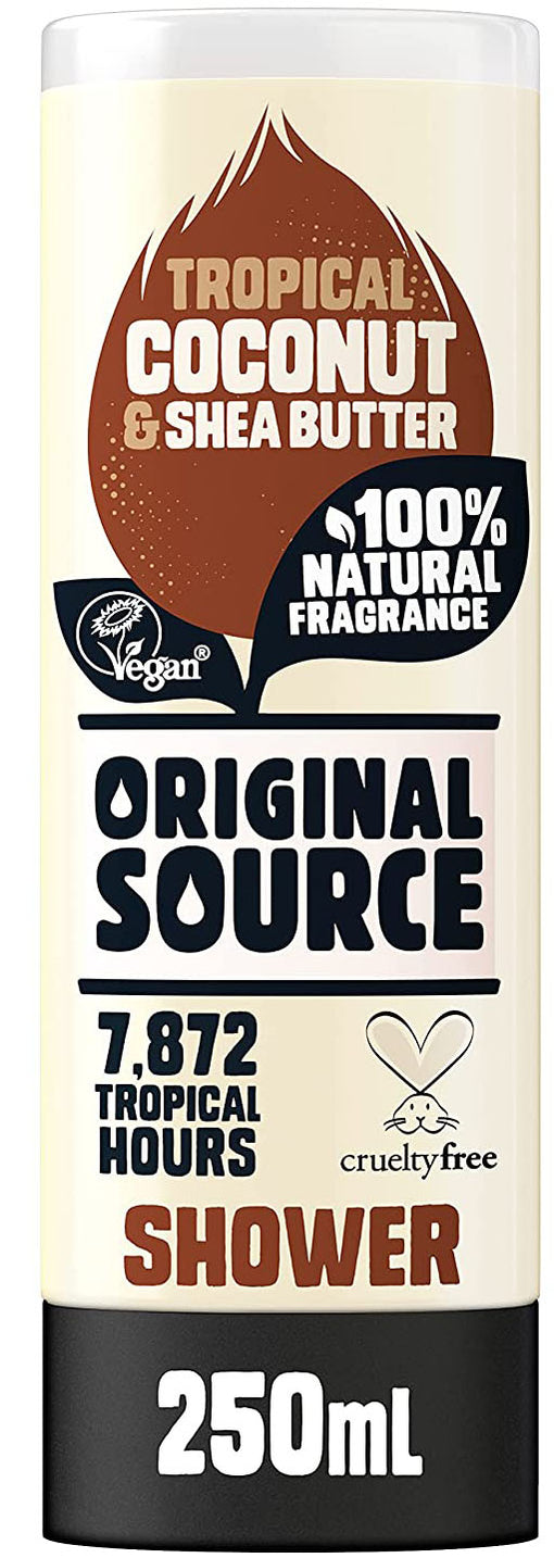 Original Source - Tropical Coconut and Shea Butter Shower Gel Body Was ...