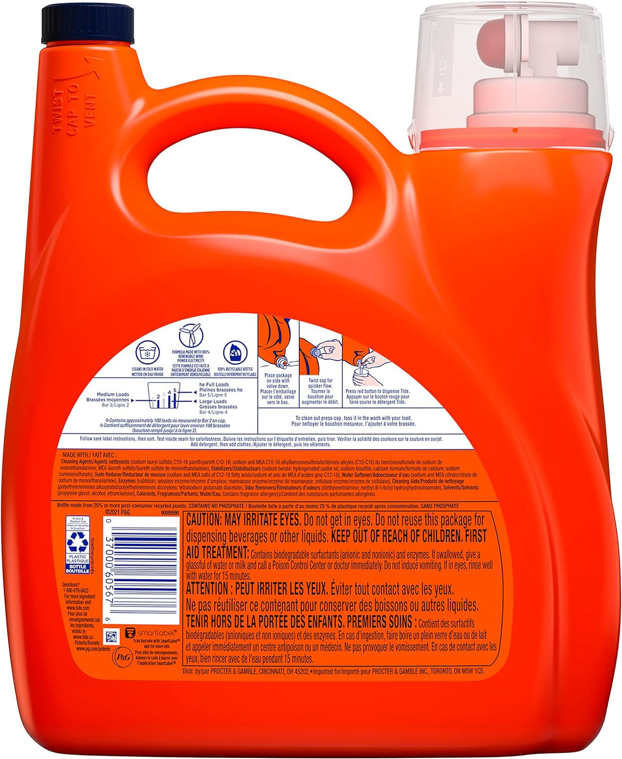 Tide X Downy Laundry Liquid Detergent, April Fresh 4.55L — HOME EXPRESS