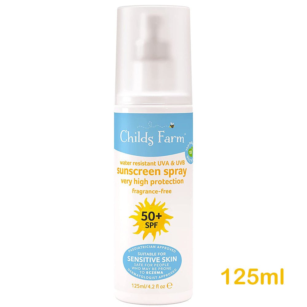 Childs Farm - 50+ SPF Sunscreen Spray Fragrance Free 125ml — HOME EXPRESS