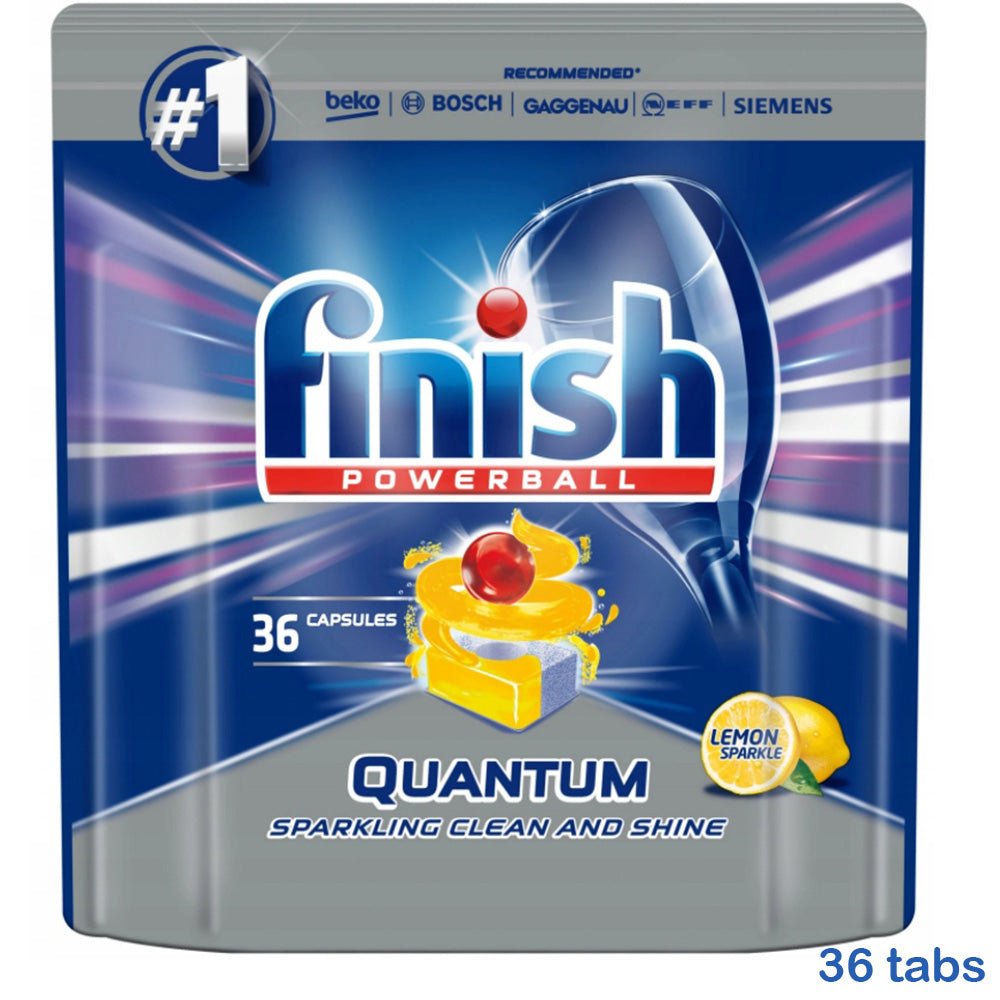 Finish Quantum Powerball Lemon Sparkle Tabs 36s — HOME EXPRESS