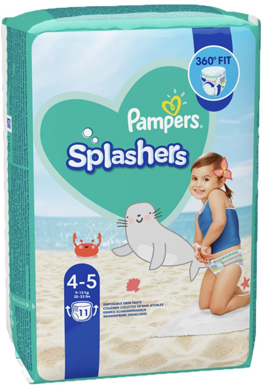 Pampers - Splashers Disposable Swim Pants Size M, (4-5) 11 pcs — HOME ...