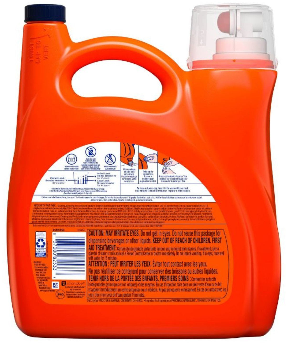 Tide Plus Febreze Spring Renewal Liquid Laundry Detergent 4.55L — HOME ...